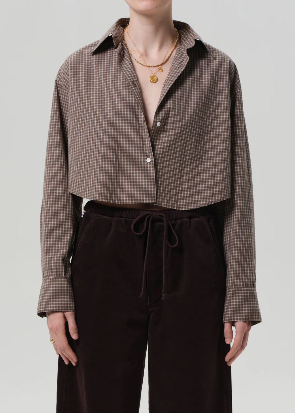 Citizens Of Humanity Ana Cropped Shirt in Heritage Plaid – MERAKI Boutique